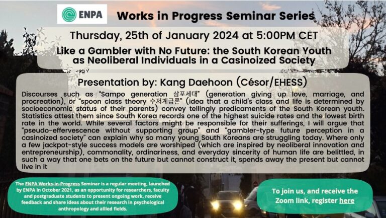 WiPS. Like a Gambler with No Future: the South Korean Youth as ...